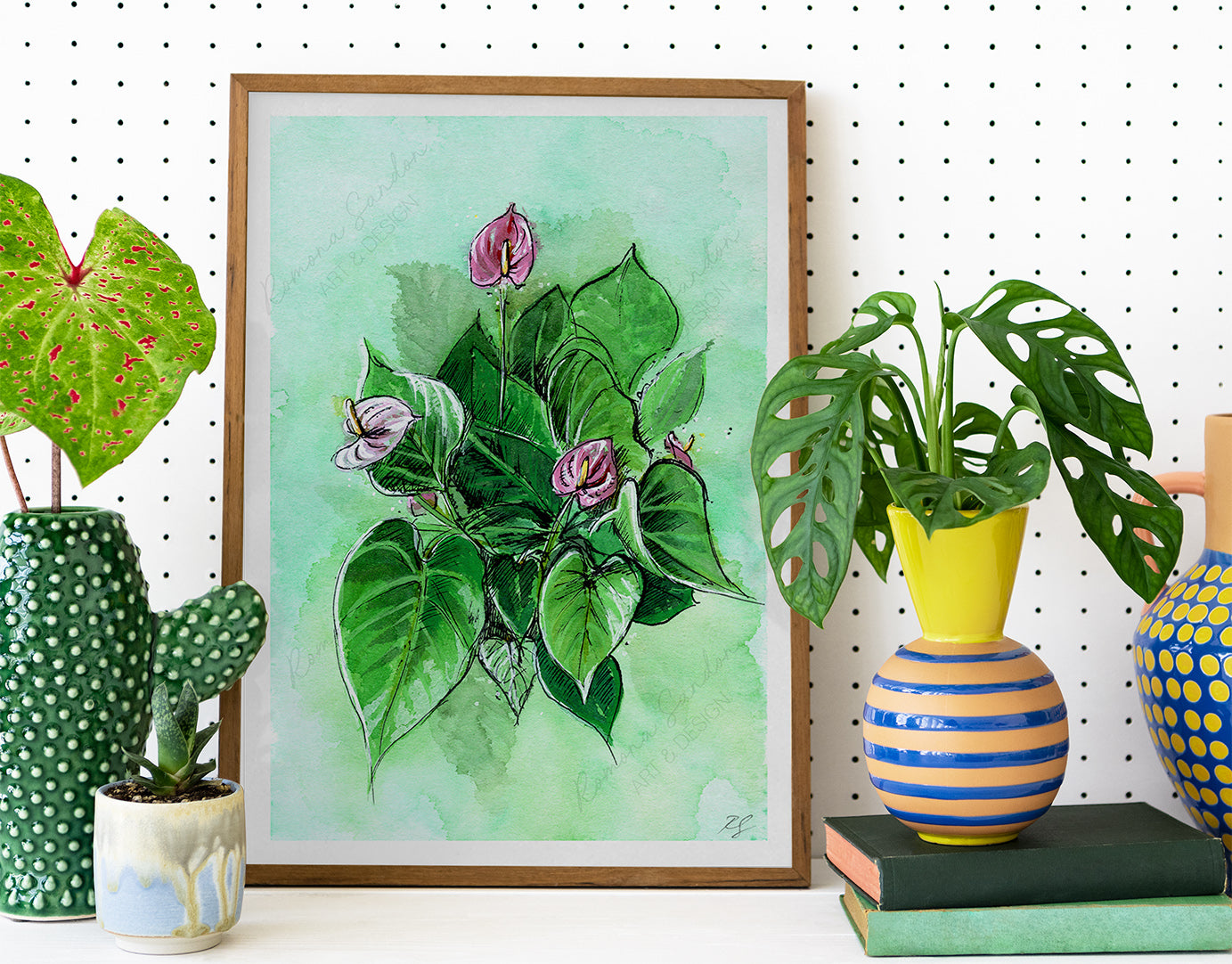 'Anthurium' Art Print – Romona Sandon Art & Design