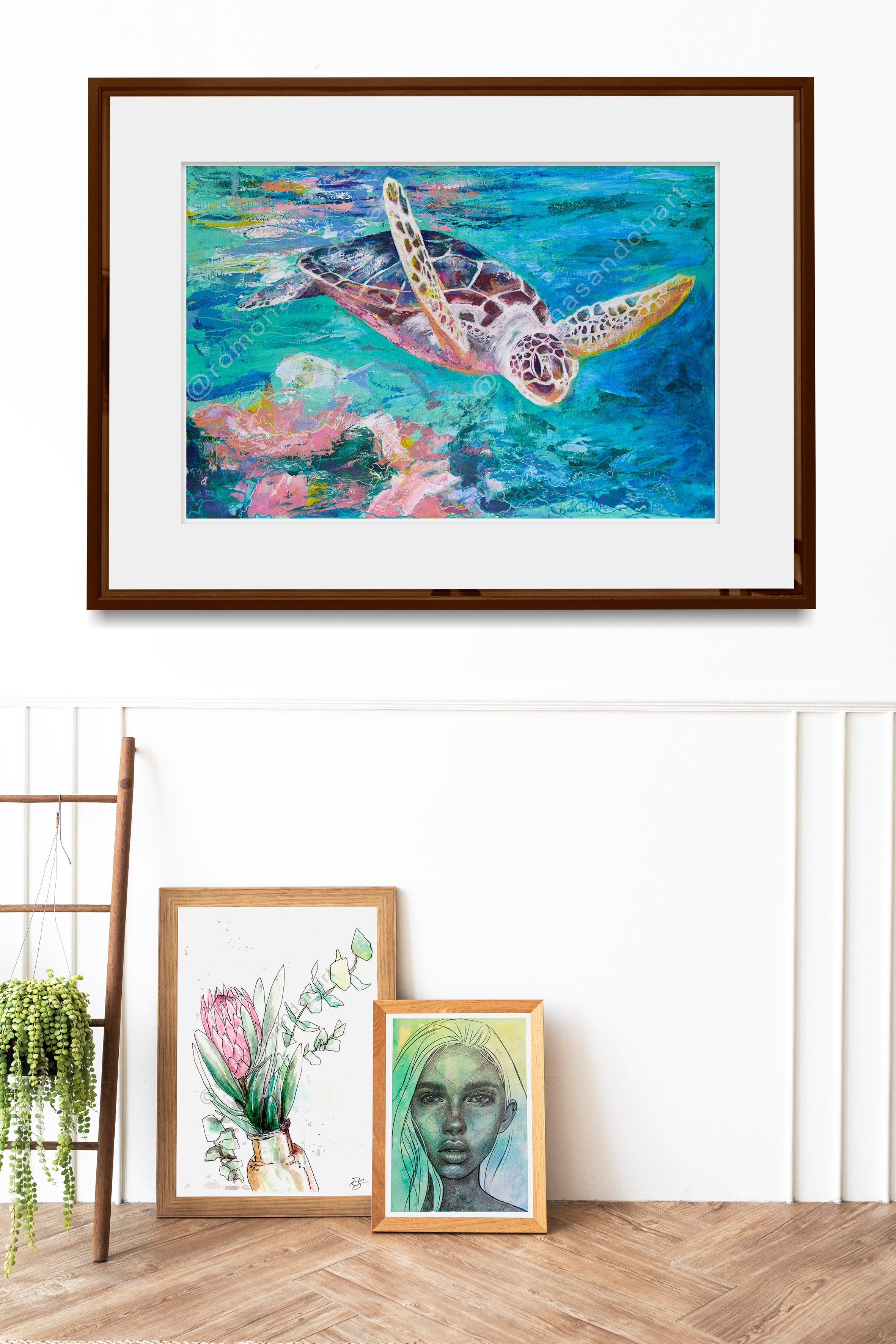 'Myrtle the Sea Turtle' Limited Edition Fine Art Print – Romona Sandon ...